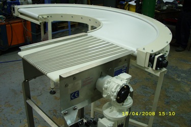 Belt Bend Conveyor Photos : Wire Belt Conveyors : Modular Radius Bend ...