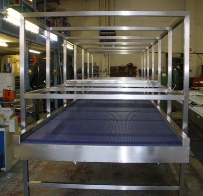 Chiller Conveyors using Modular Belting for Clients Conveyor Project